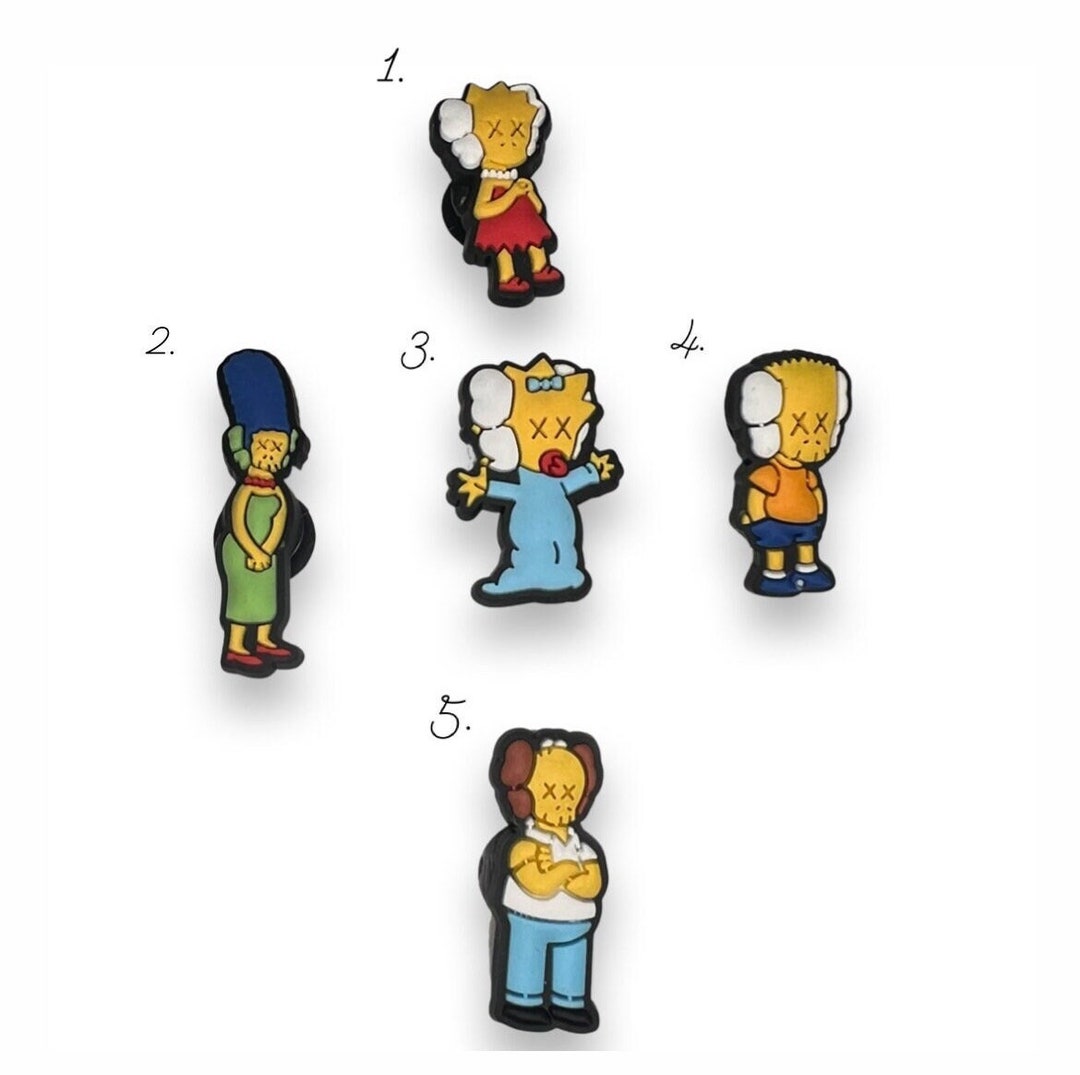 Kaws X Simpsons Croc Charm - Etsy