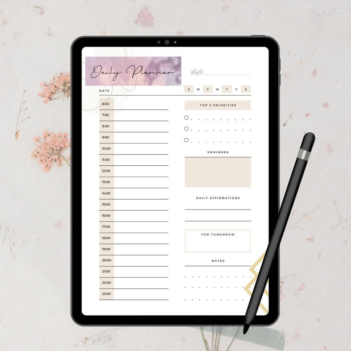 Aesthetic Digital Day Planner - Etsy