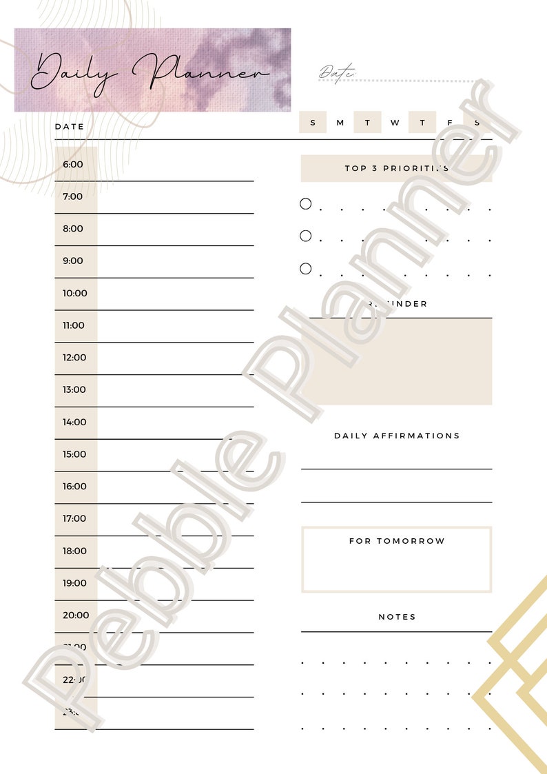 Aesthetic Digital Day Planner - Etsy