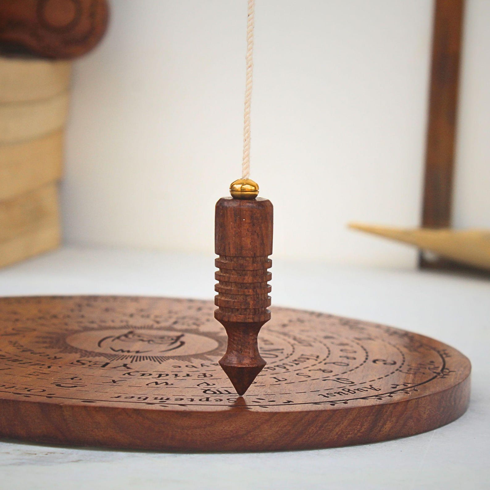 Pendulum Wood Gentle Embrace for Spiritual Healing - Etsy