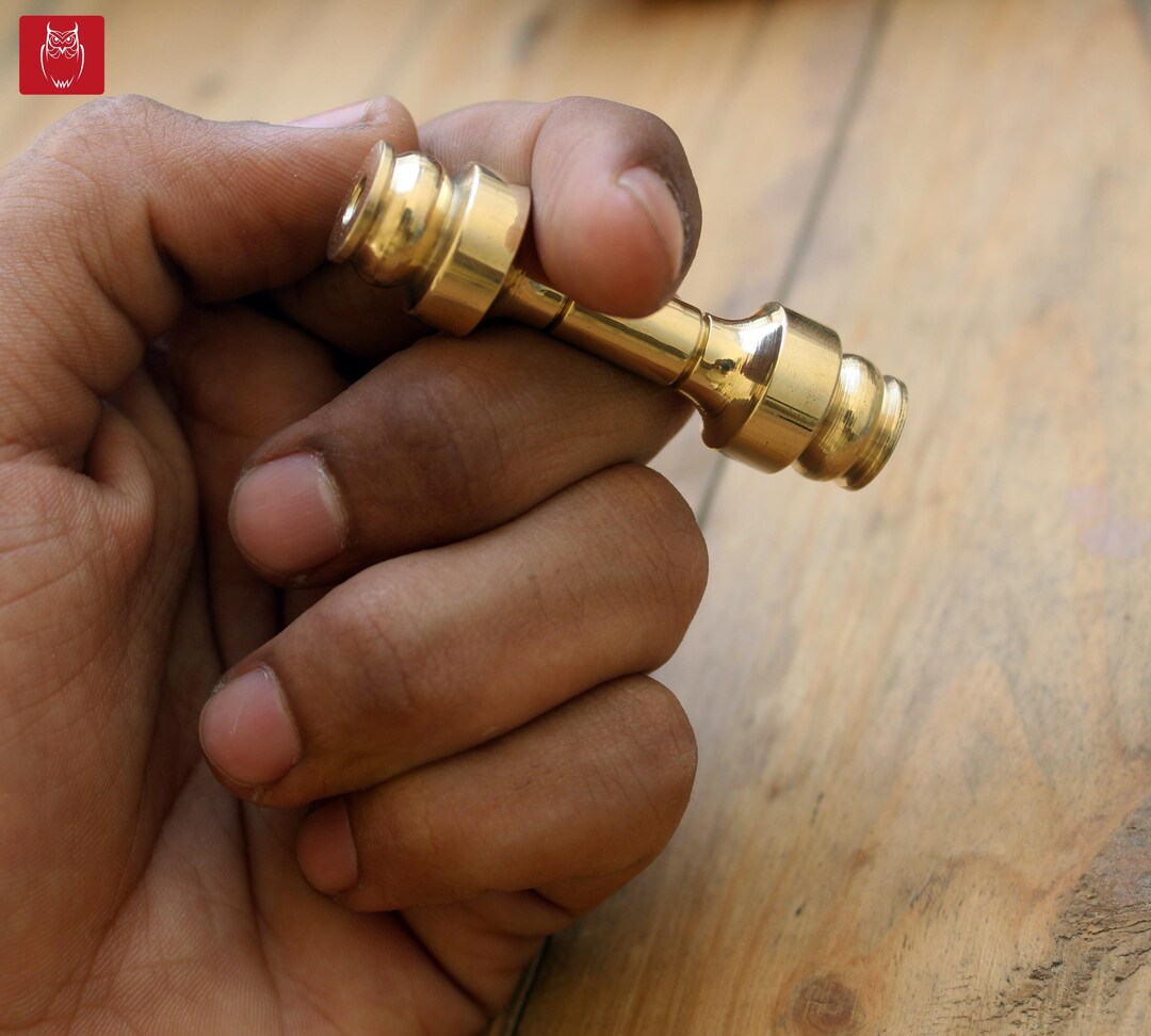 Bulged Knuckle Roller Toy, Everyday Carry, Skill Toy, Polished Brass ...