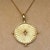 Sunbeam Pendant Necklace 925 Sterling Silver 14K Gold Sunshine Pendant ...