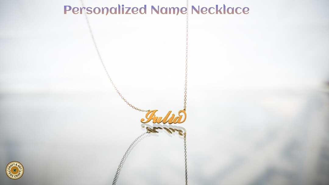 Personalized 14K Gold Plated Name Necklaces Customizable Jewelry for ...