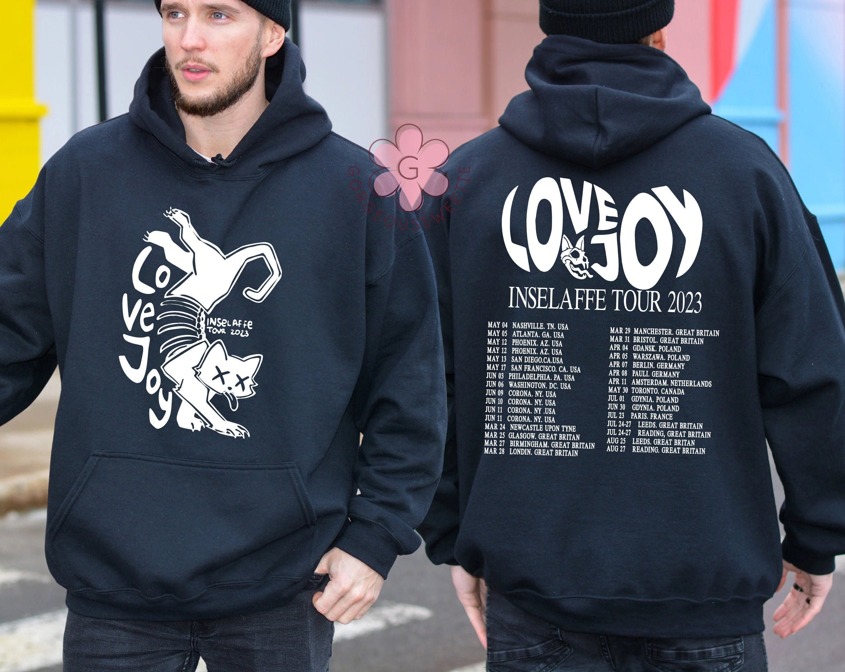 Lovejoy Shirt, Across The Pond Tour 2023 Shirt, Lovejoy Concert Shirt, Lovejoy Merch, The Lazy ...