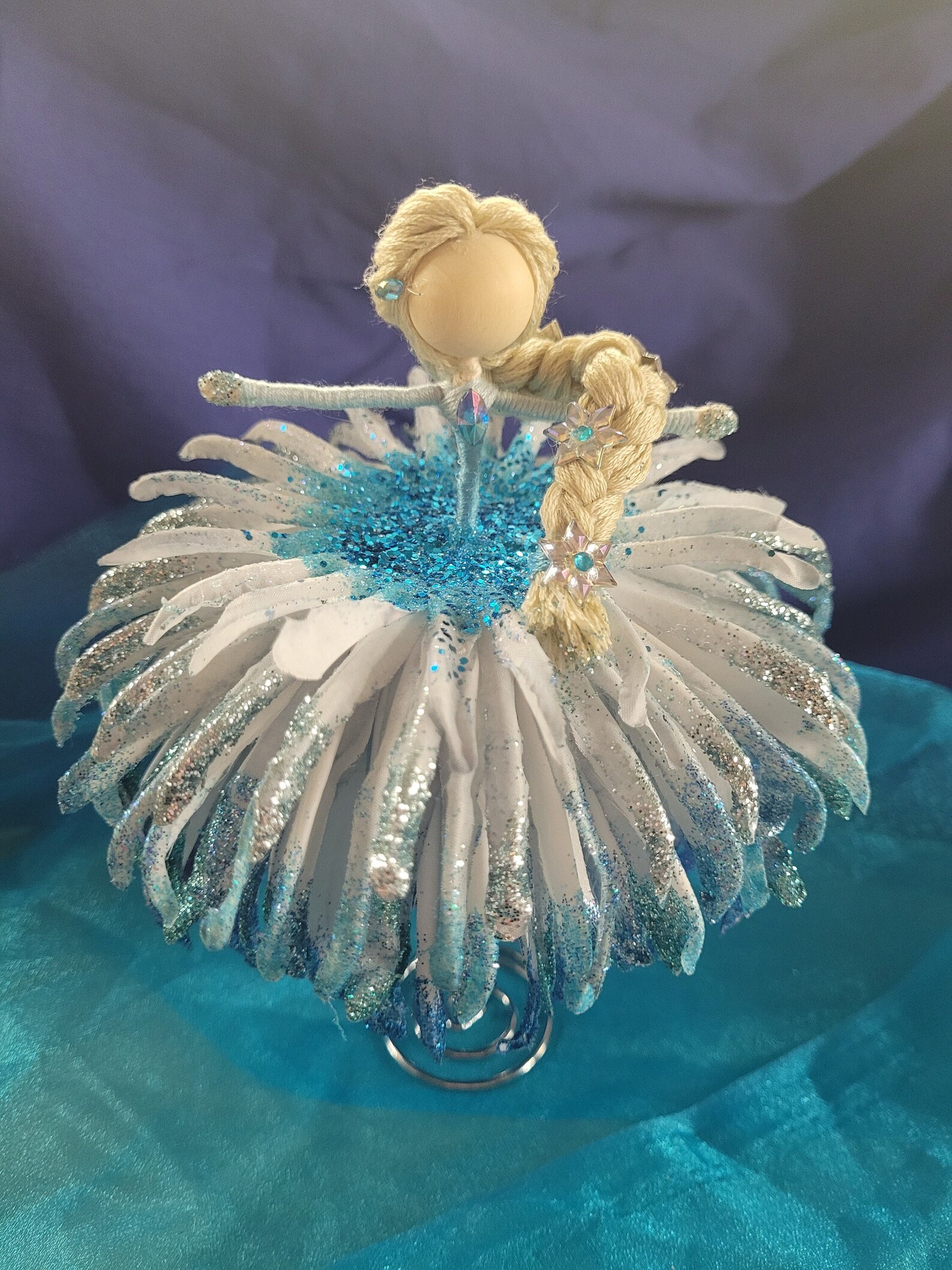 Beautiful Snow Fairy Tale Princess in Blue. - Etsy
