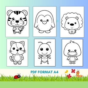 Printable Animal Coloring Pages for Kids Ages 2-6, Girls, Boys PDF ...