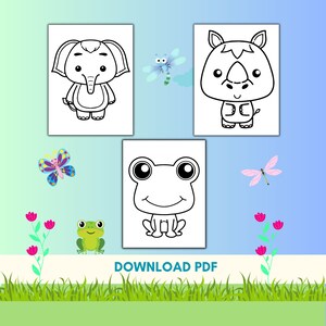 Printable Animal Coloring Pages for Kids Ages 2-6, Girls, Boys PDF ...