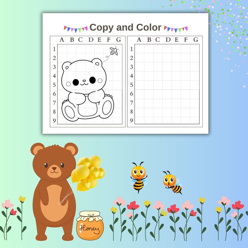 How to Draw Baby Animals Easy Grid Method for Kids Kids - Etsy
