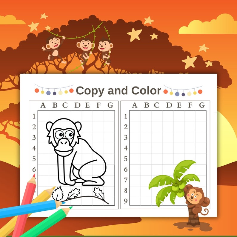 How to Draw Animals, Easy Grid Method for Kids, Kids Activities, Learn ...