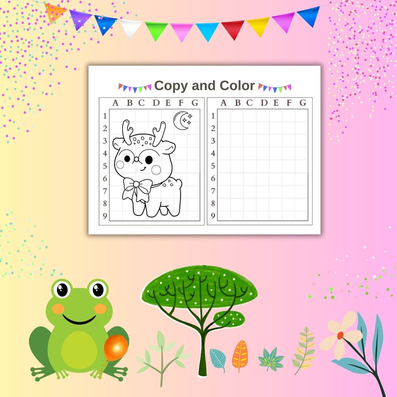 How to Draw Baby Animals Easy Grid Method for Kids Kids - Etsy