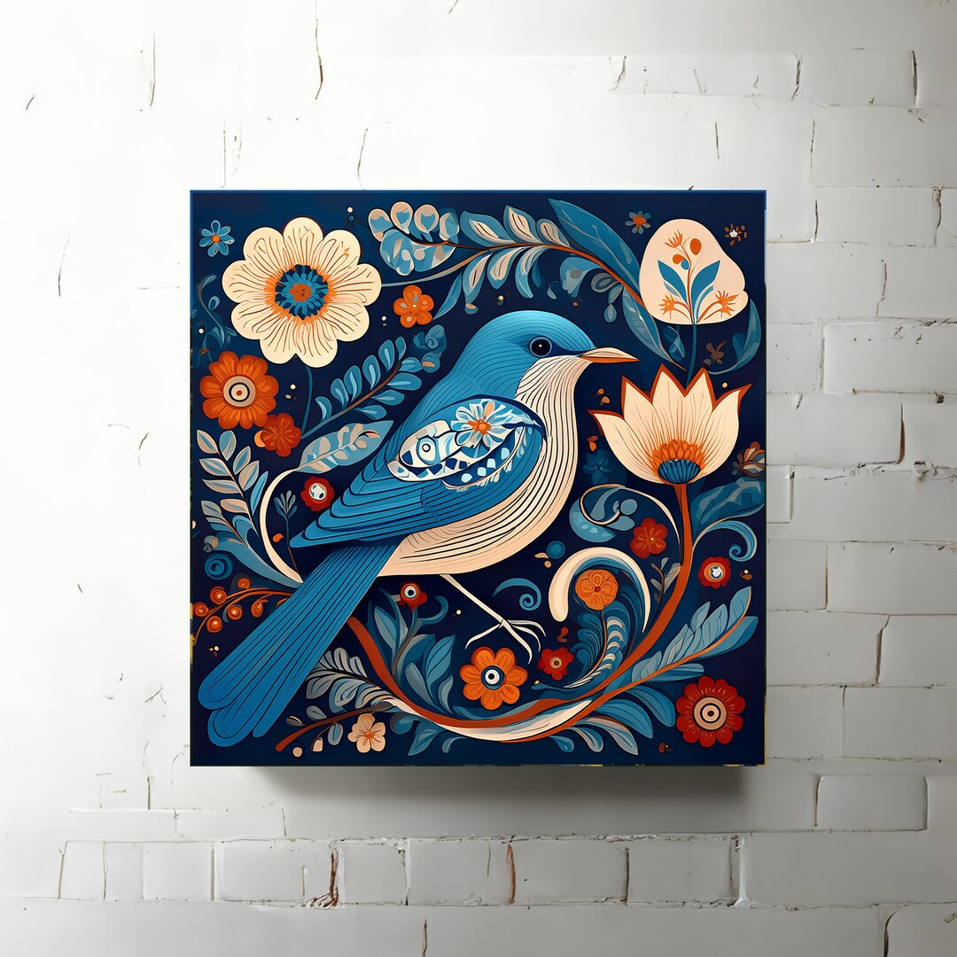 Bluebird Wall Decor Printable Bluebird Decor Bluebird Gift New Home ...