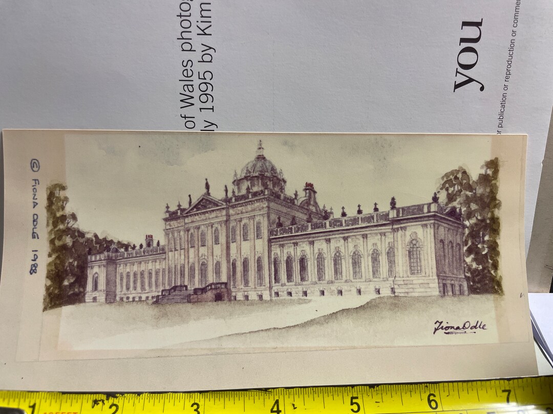Fiona Odle Signed Print Miniature of Castle Howard 1988 - Etsy