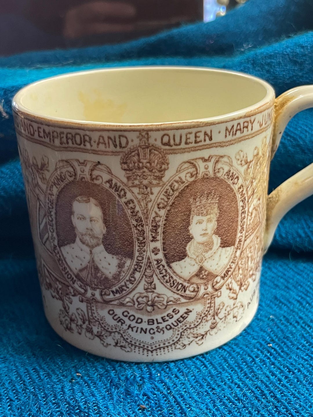 King George and Queen Mary Commemorative Mug From 1911 - Etsy