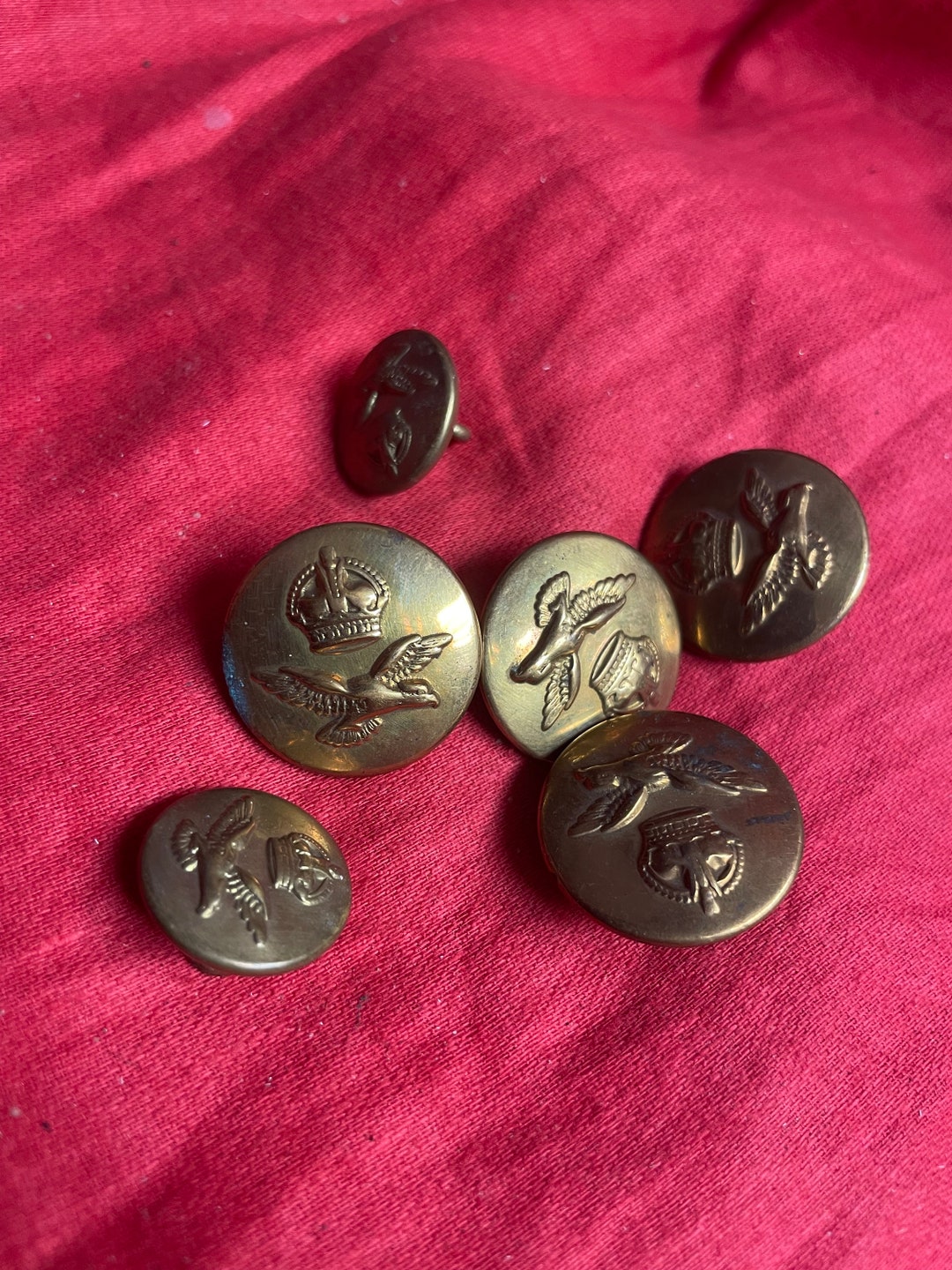 Original Brass Uniform Buttons RAF UK - Etsy