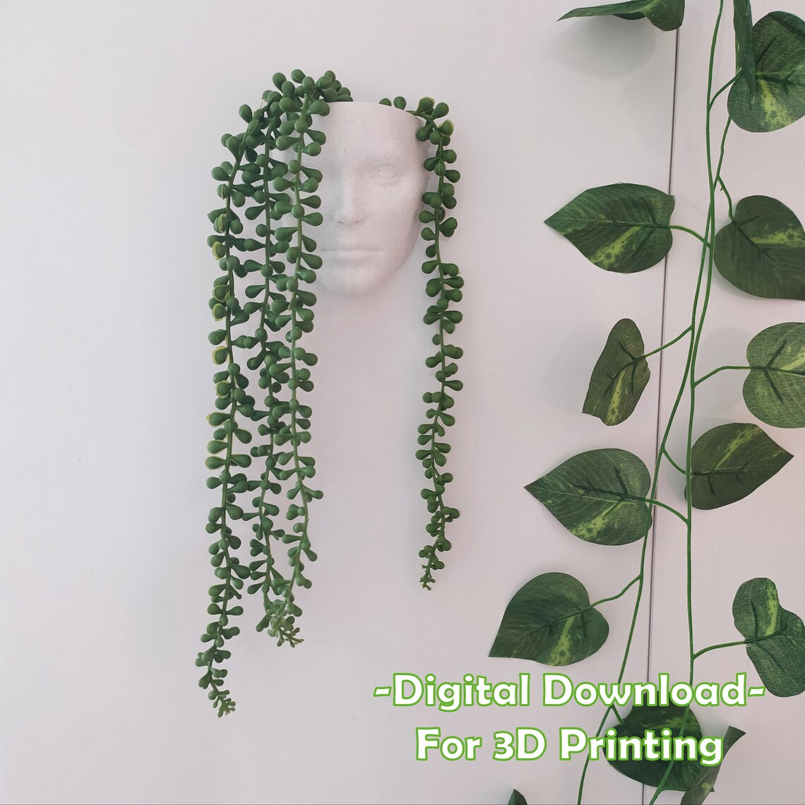 Head Planter STL FILE Stl File for 3D Printer Face Planter - Etsy