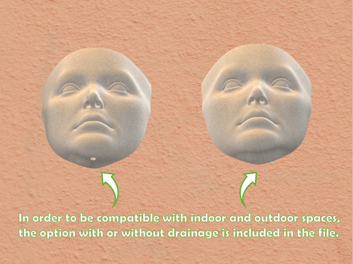 Head Planter STL FILE, Stl File for 3D Printer, Face Planter With ...