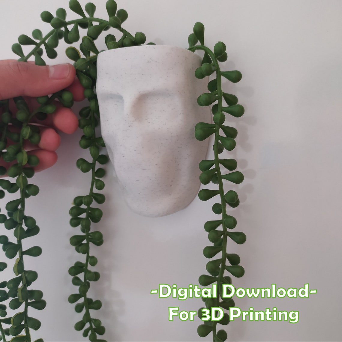 Wall Planter STL FILE, Stl File for 3D Printer, Wall Planter With ...
