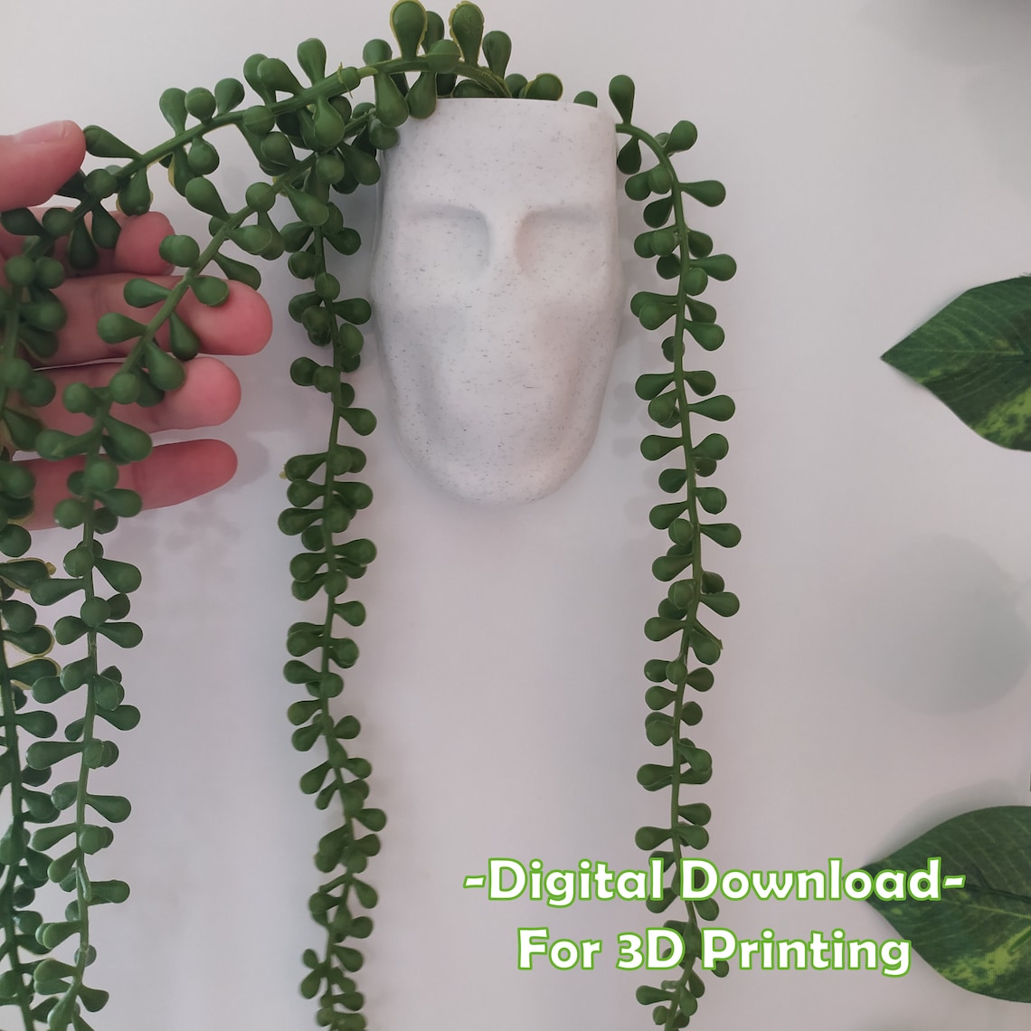 Wall Planter STL FILE, Stl File for 3D Printer, Wall Planter With ...