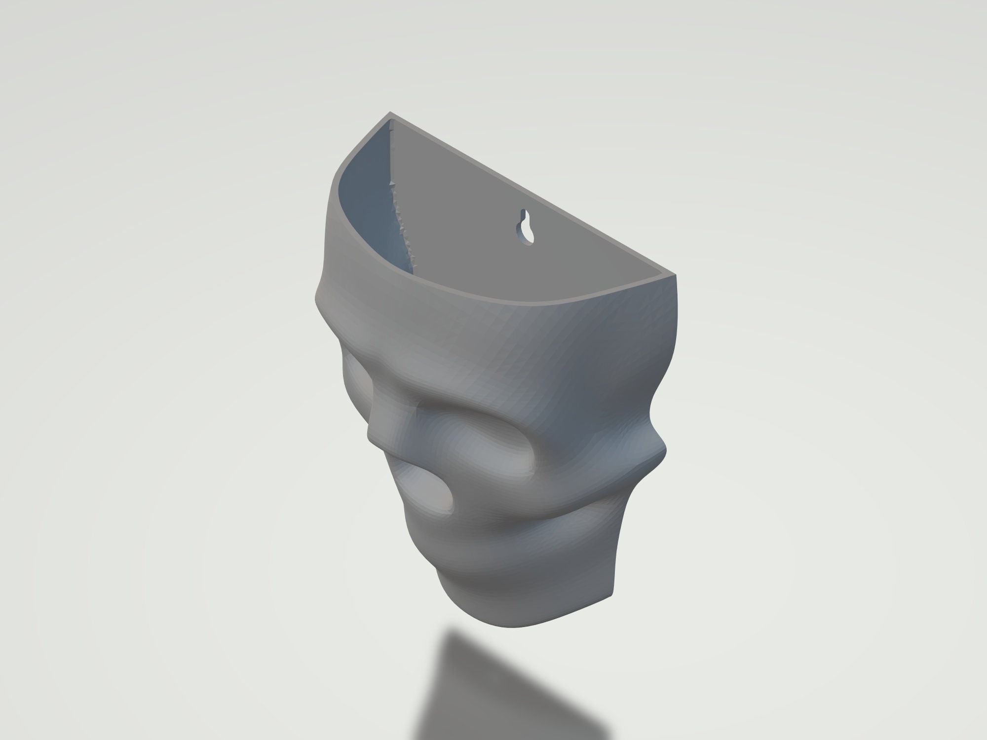 Skull Wall Planter STL FILE, Stl File for 3D Printer, Face Planter With ...