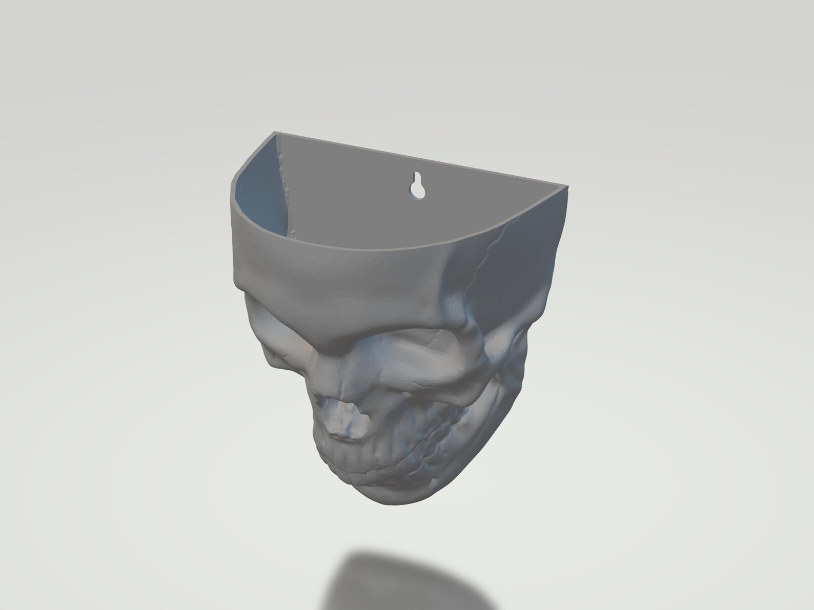 Skull Wall Planter STL FILE, Stl File for 3D Printer, Head Planter With ...