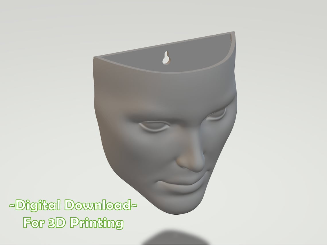 Head Planter STL FILE Stl File for 3D Printer Face Planter - Etsy