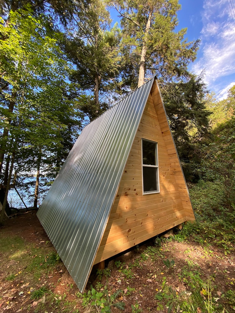 Easy-to-build A-frame Cabin 108 Sq Ft - Highly Detailed Cabin-building ...