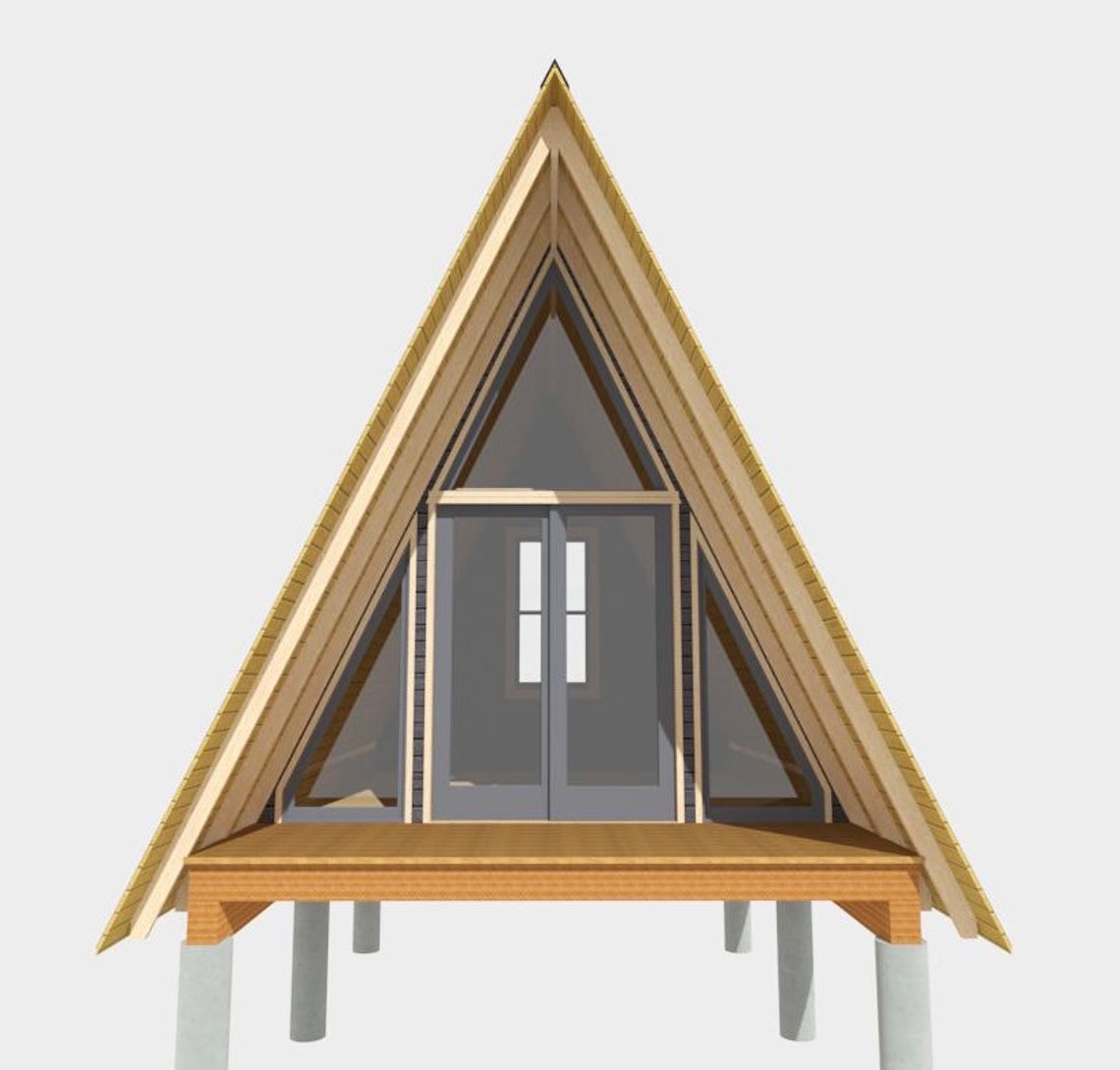 Easy to Build A-frame Cabin 108 Sq Ft Instant Download - Etsy