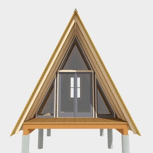 Easy-to-build A-frame Cabin 108 Sq Ft - Highly Detailed Cabin-building ...