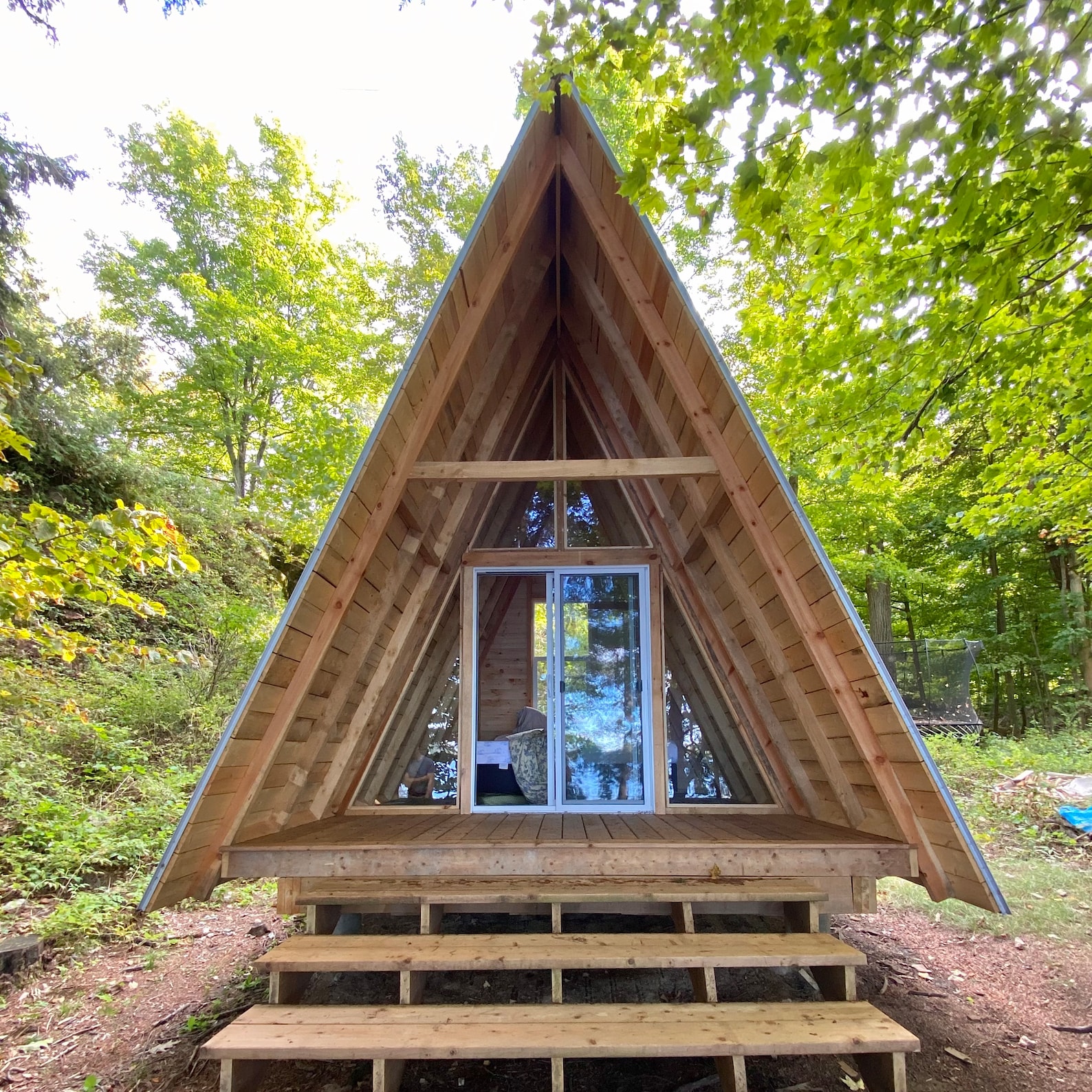 Easy-to-build A-frame Cabin 108 Sq Ft - Highly Detailed Cabin-building ...