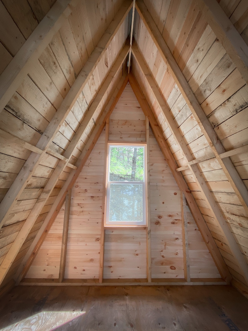 Easy-to-build A-frame Cabin 108 Sq Ft - Highly Detailed Cabin-building ...