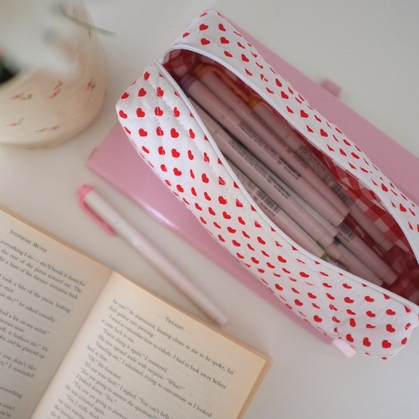 Heart Pencil Case - Etsy