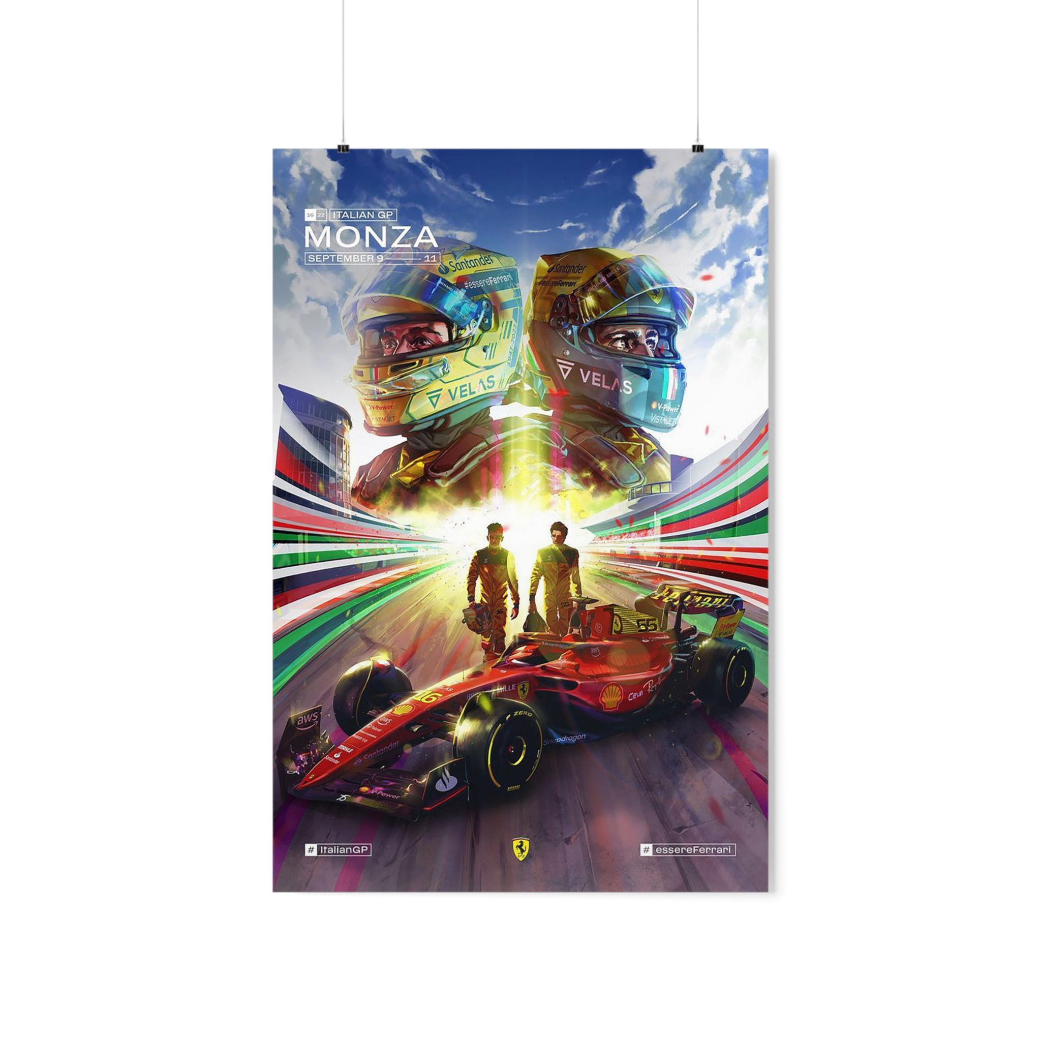 Italian GP Monza Poster Formula Poster HD Color Motorsport Poster Wall ...