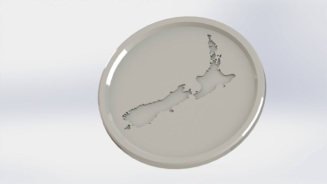 Drink Coaster STL Files 3D Printing STL Pack New Zealand Map, Kiwi - Etsy