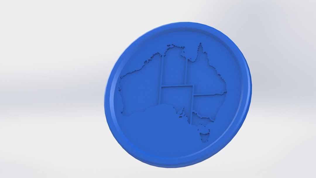 Drink Coaster STL Files 3D Printing STL Pack Austrilia Map - Etsy