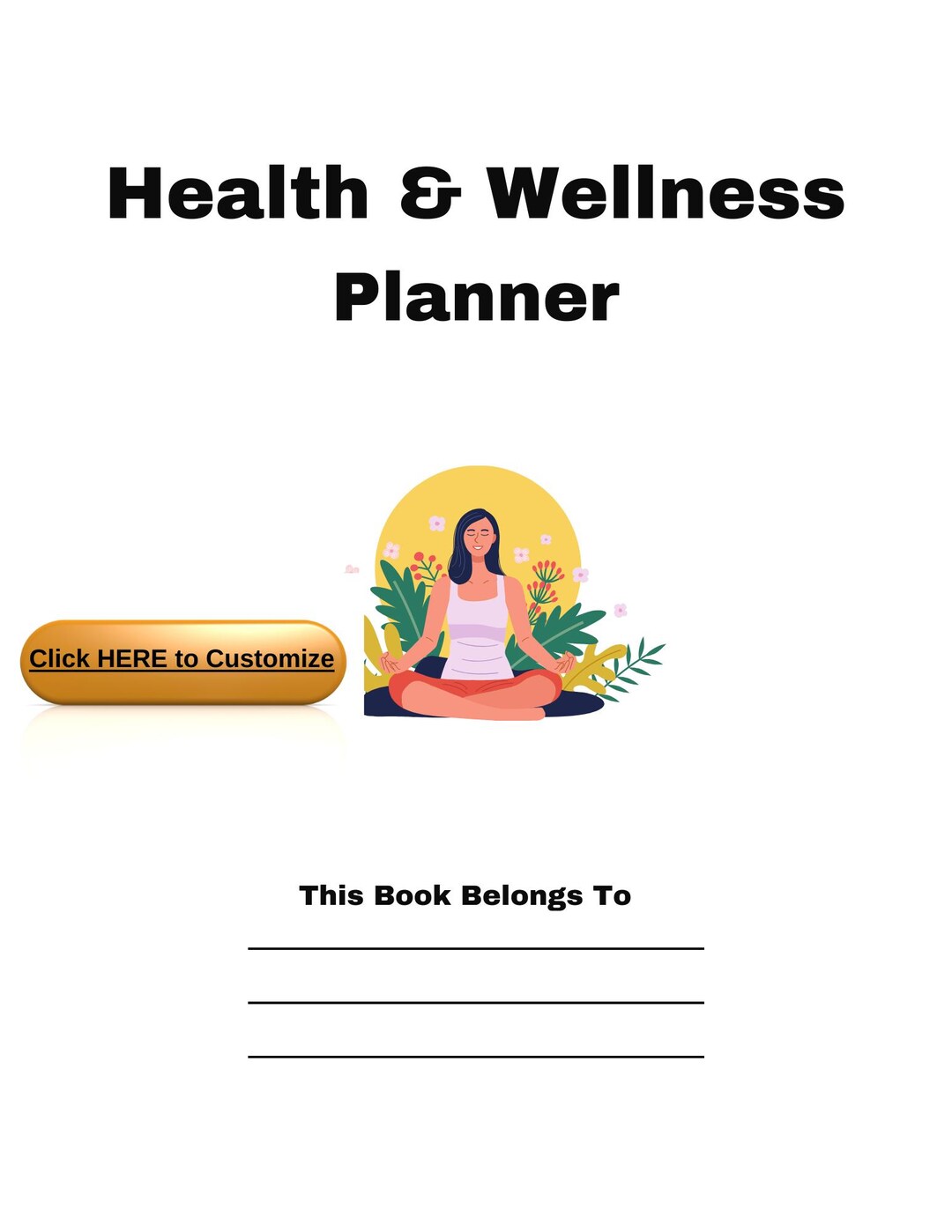 Printable Health and Wellness Tracker - Daily Habit Tracker Fitness ...