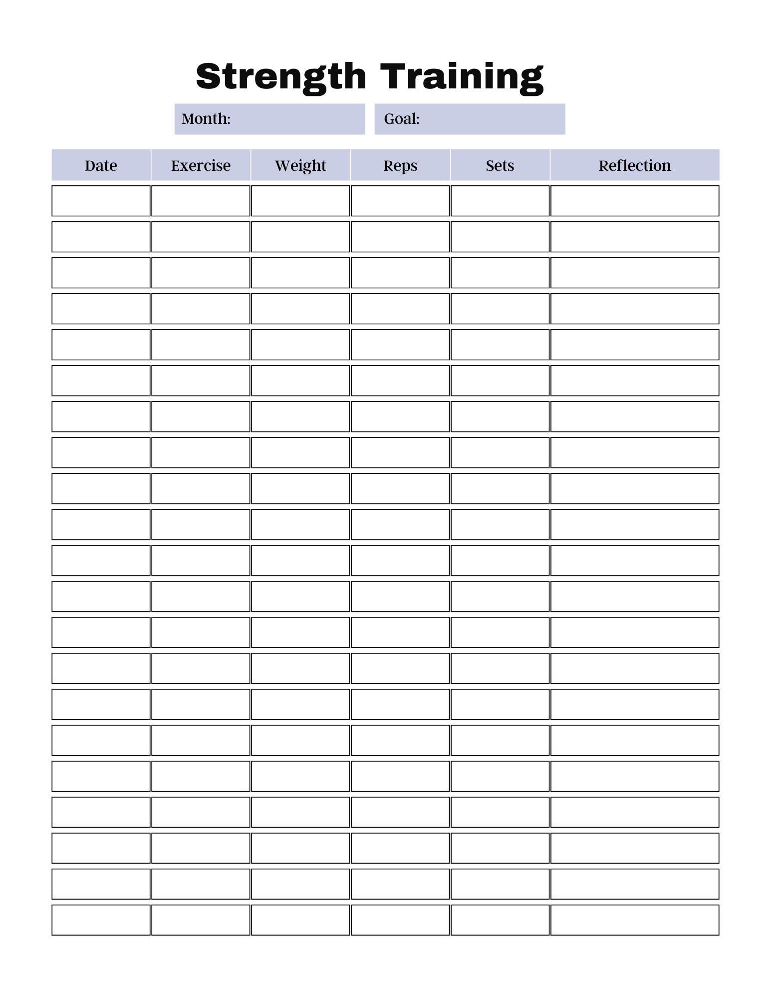 Printable Health and Wellness Tracker - Daily Habit Tracker Fitness ...