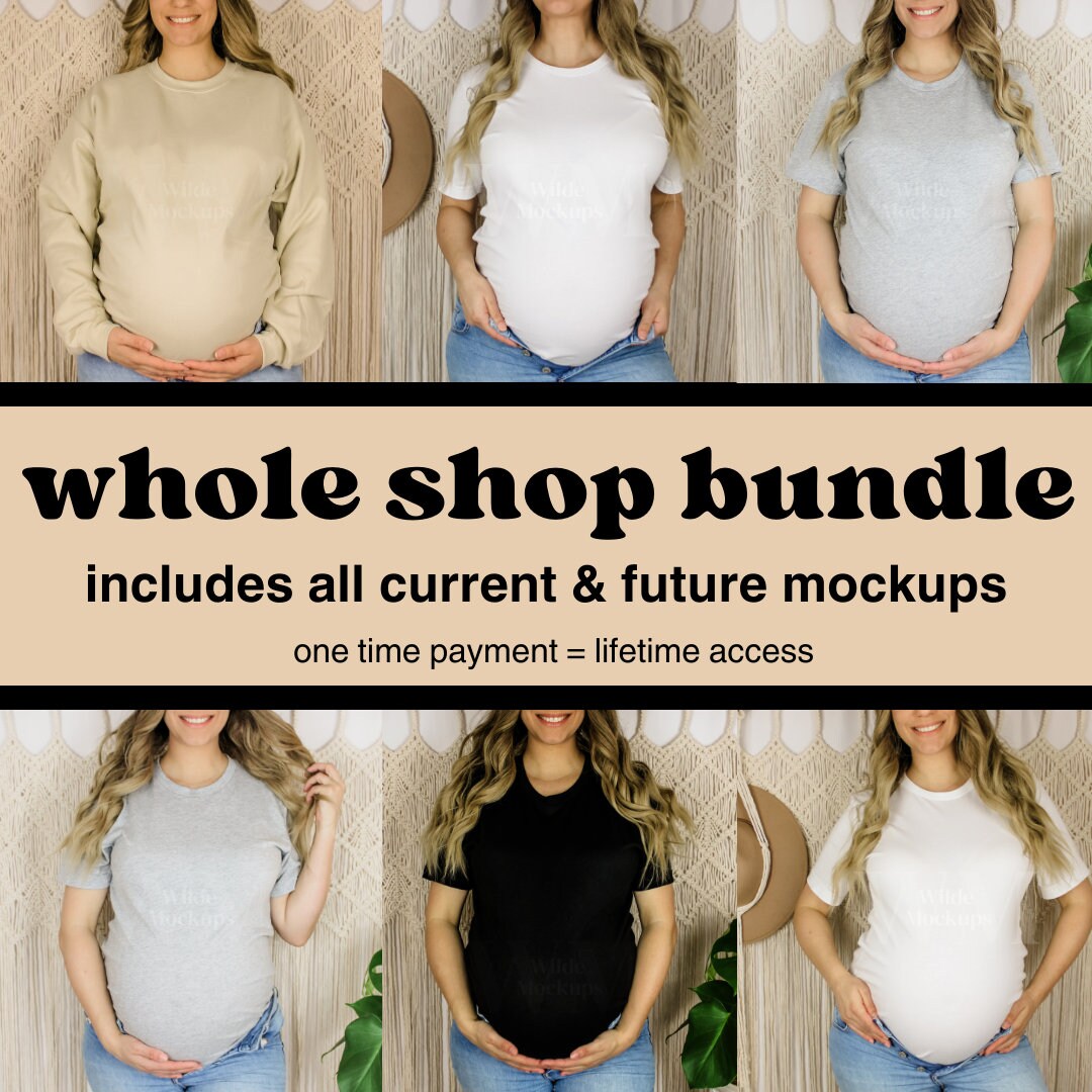 Whole Shop Mockup Bundle, Entire Shop Mockup Bundle, Bella Canvas ...