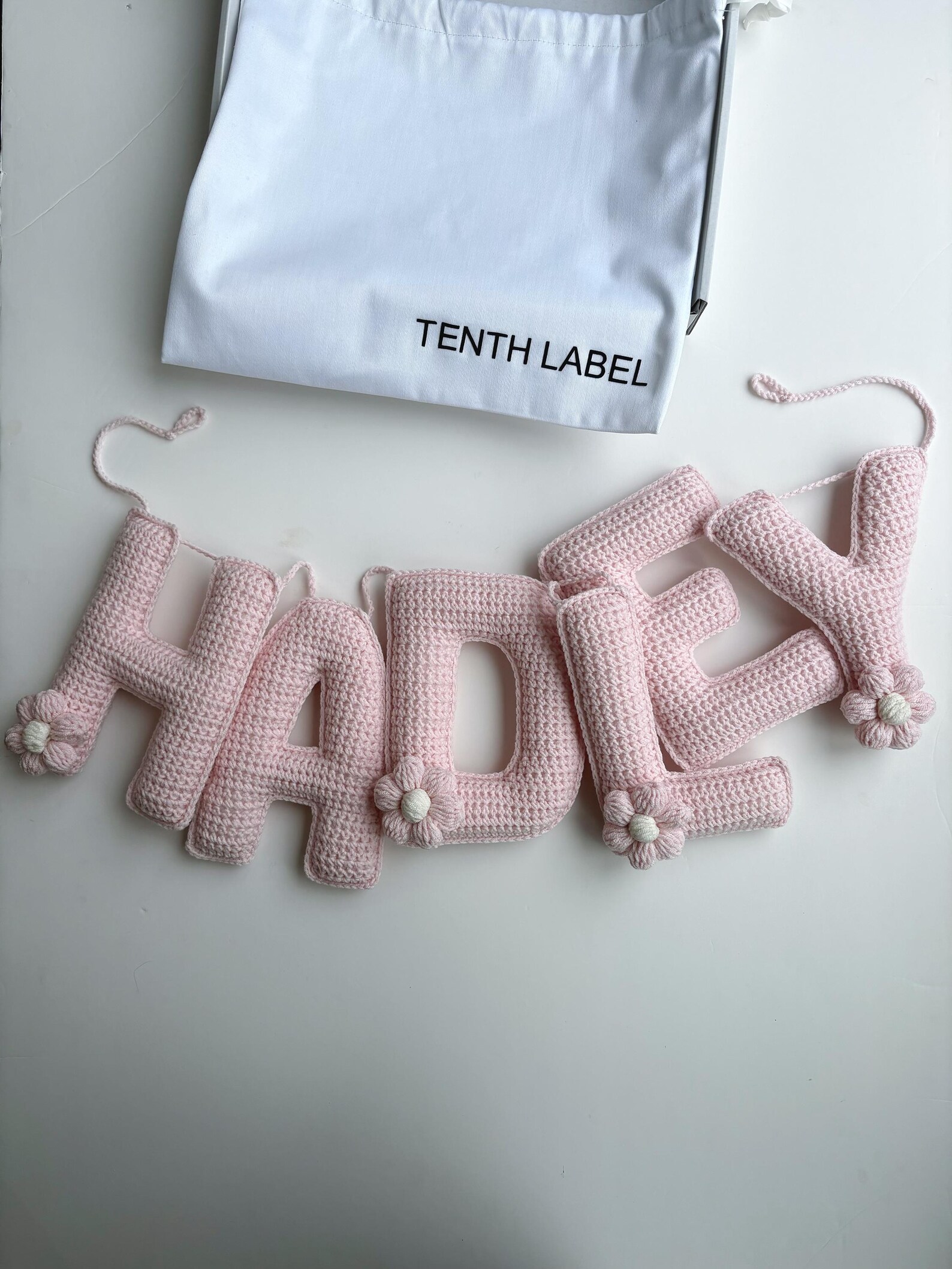 Crochet Name Garland With Flowers: Personalized Nursery Decor - Etsy