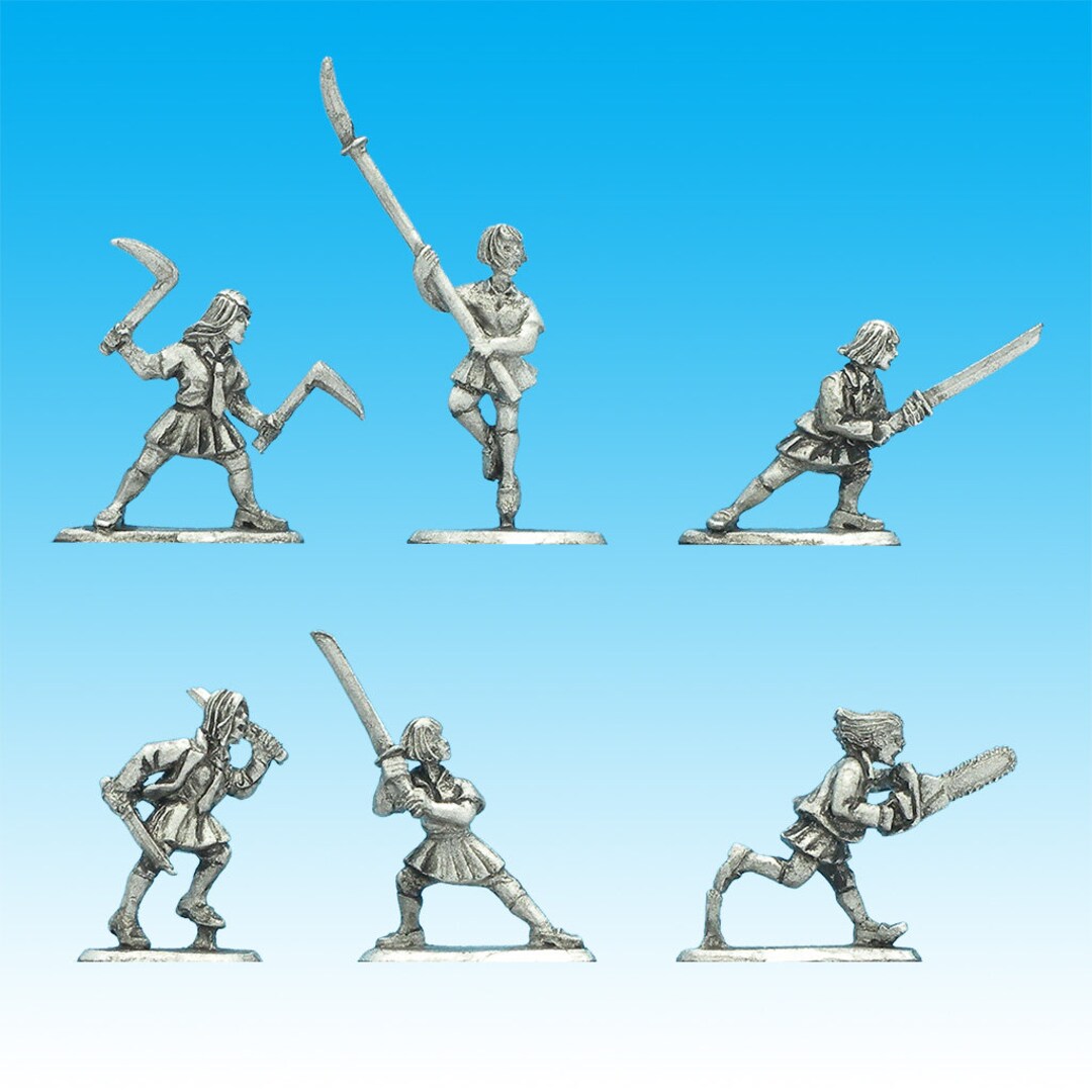 15mm Japanese Schoolgirl Zombie Killers, for Wargames and Roleplaying ...