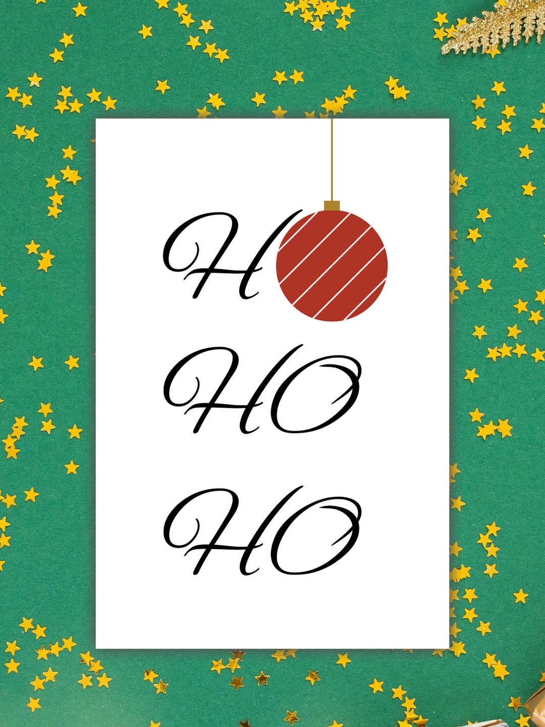 Poster Mural ho Ho Ho Advent Christmas Decoration - Etsy