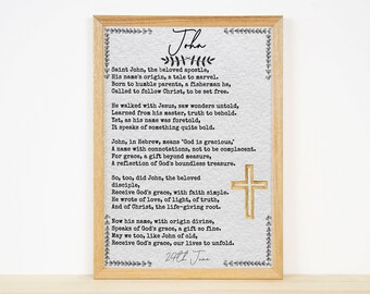 Printable Peter Poem, Name Poem, Digital Poem, Saint Peter Downloadable ...