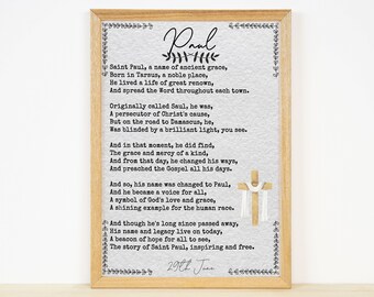 Printable Peter Poem, Name Poem, Digital Poem, Saint Peter Downloadable ...