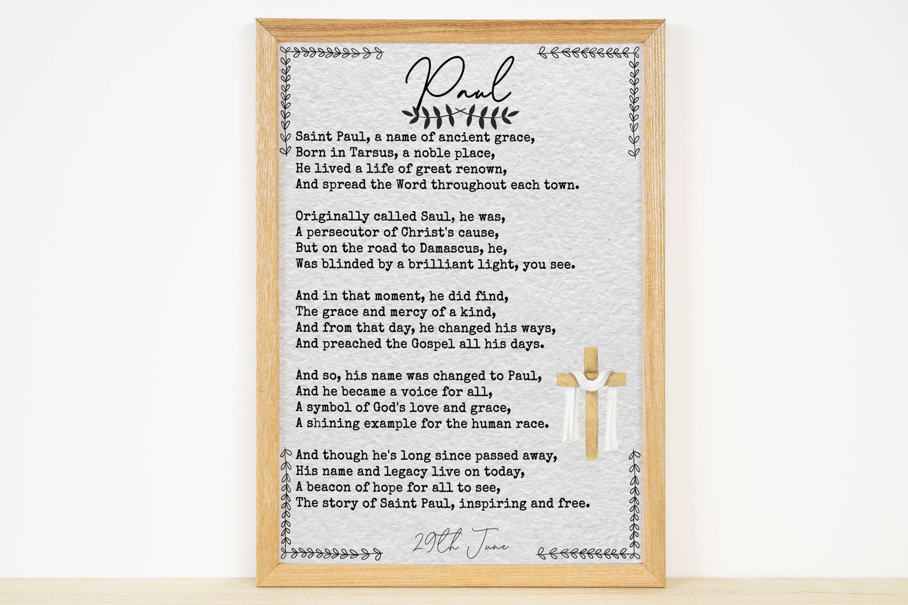Printable Paul Poem, Name Poem, Digital Poem, Saint Paul Downloadable ...