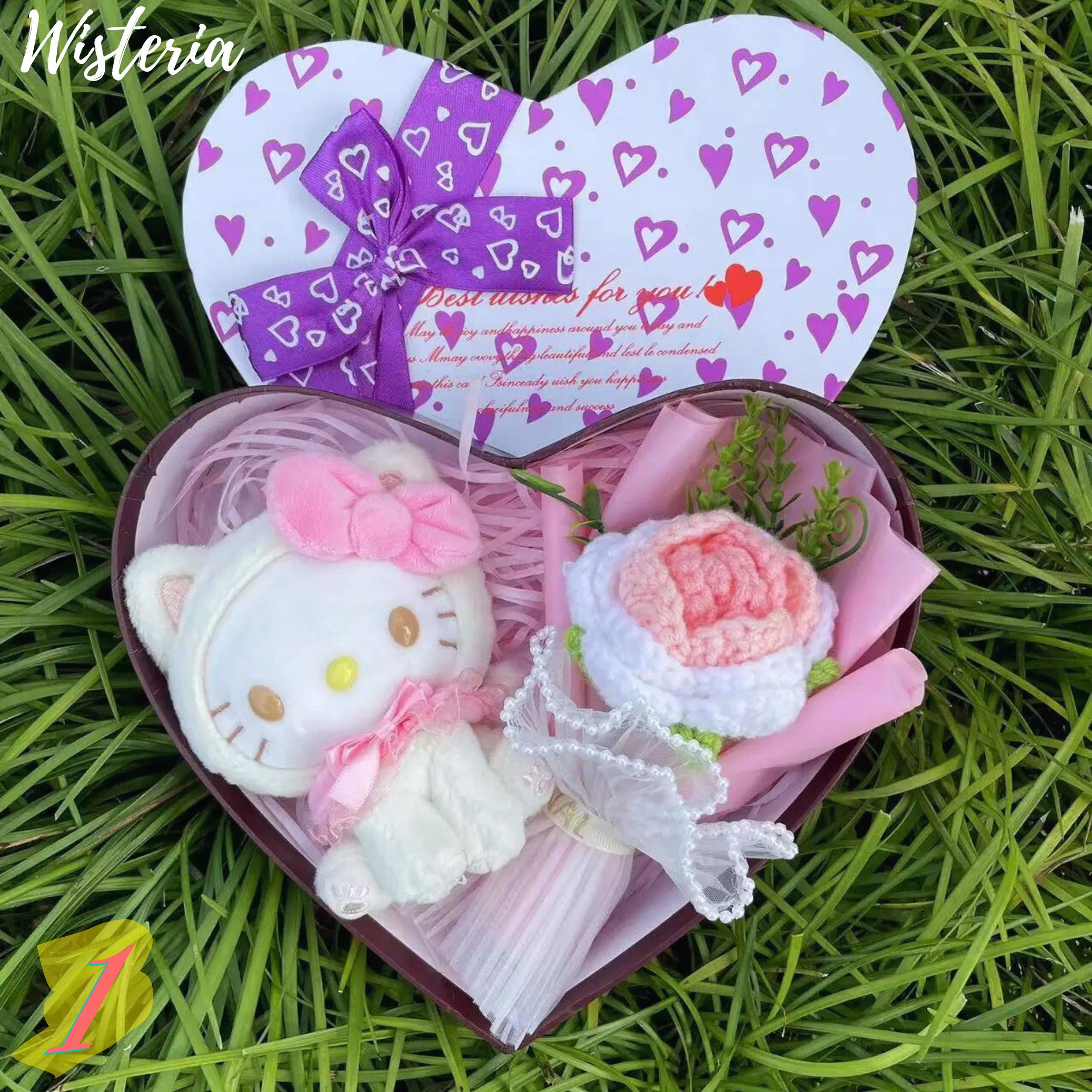 Sanrio Plush Bouquet Tin Gift Box My Melody Hello Kitty Kuromi Gift ...