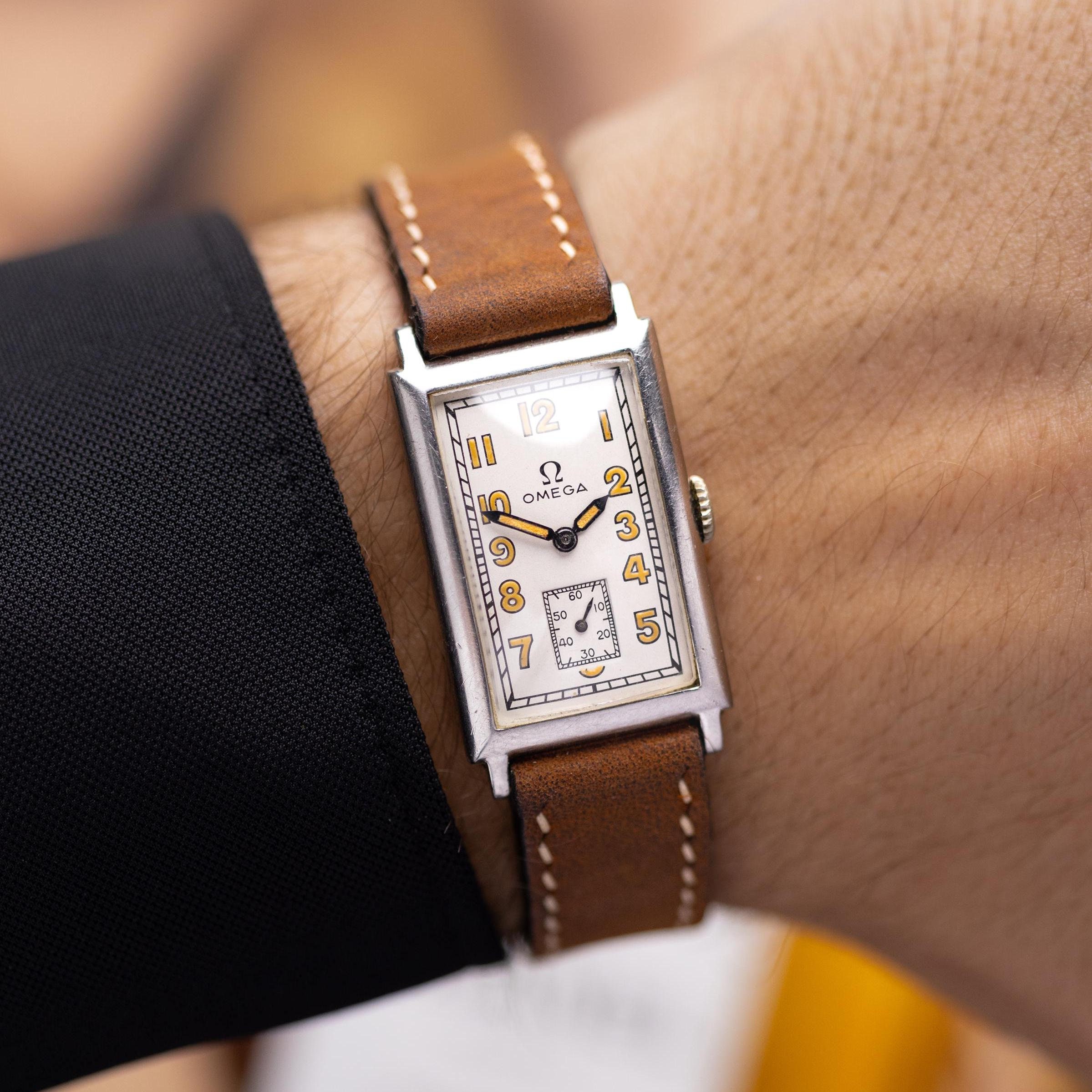 Rare Watch Omega Rectangular Art Deco From 1934, Cal. T17, Cartier ...