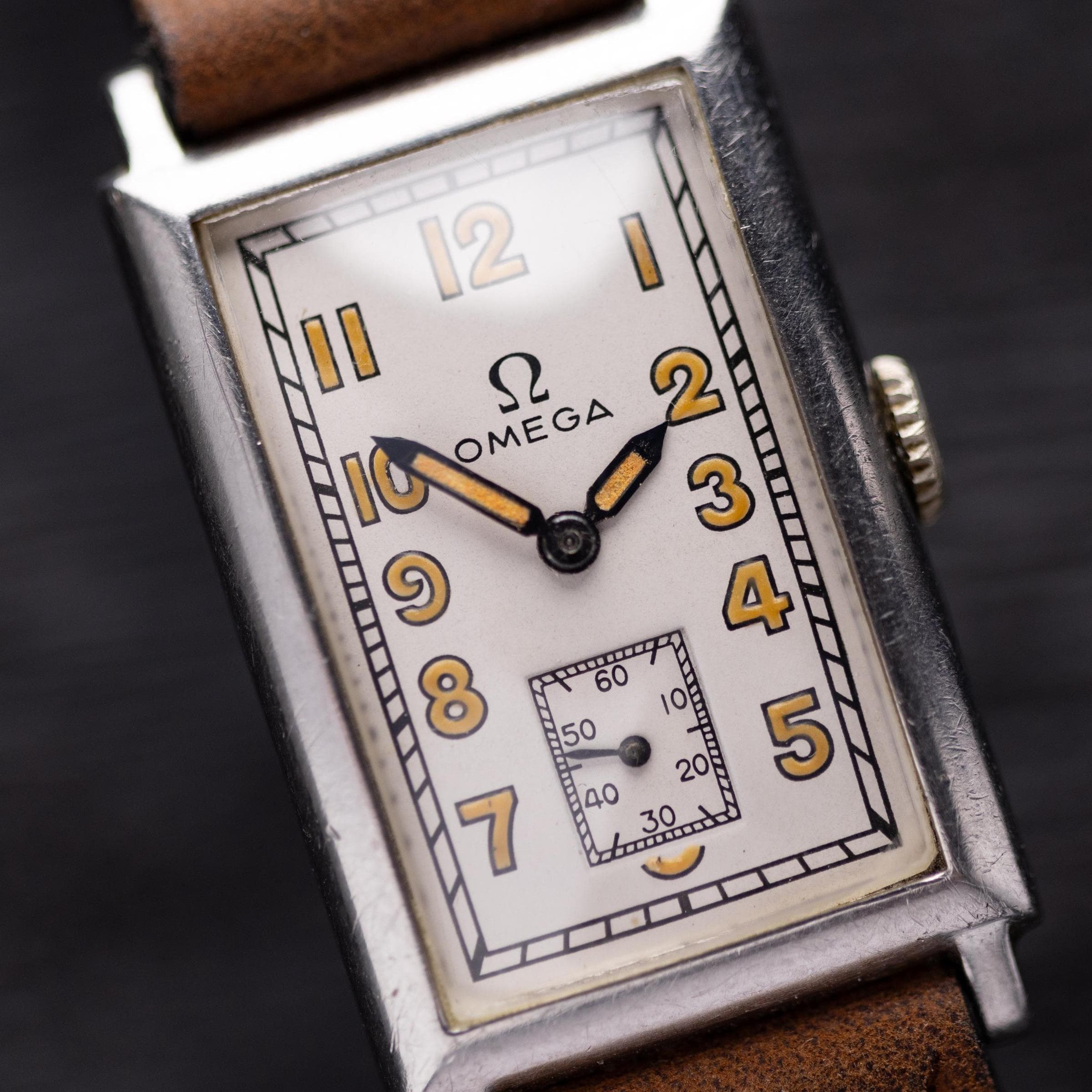 Rare Watch Omega Rectangular Art Deco From 1934, Cal. T17, Cartier ...