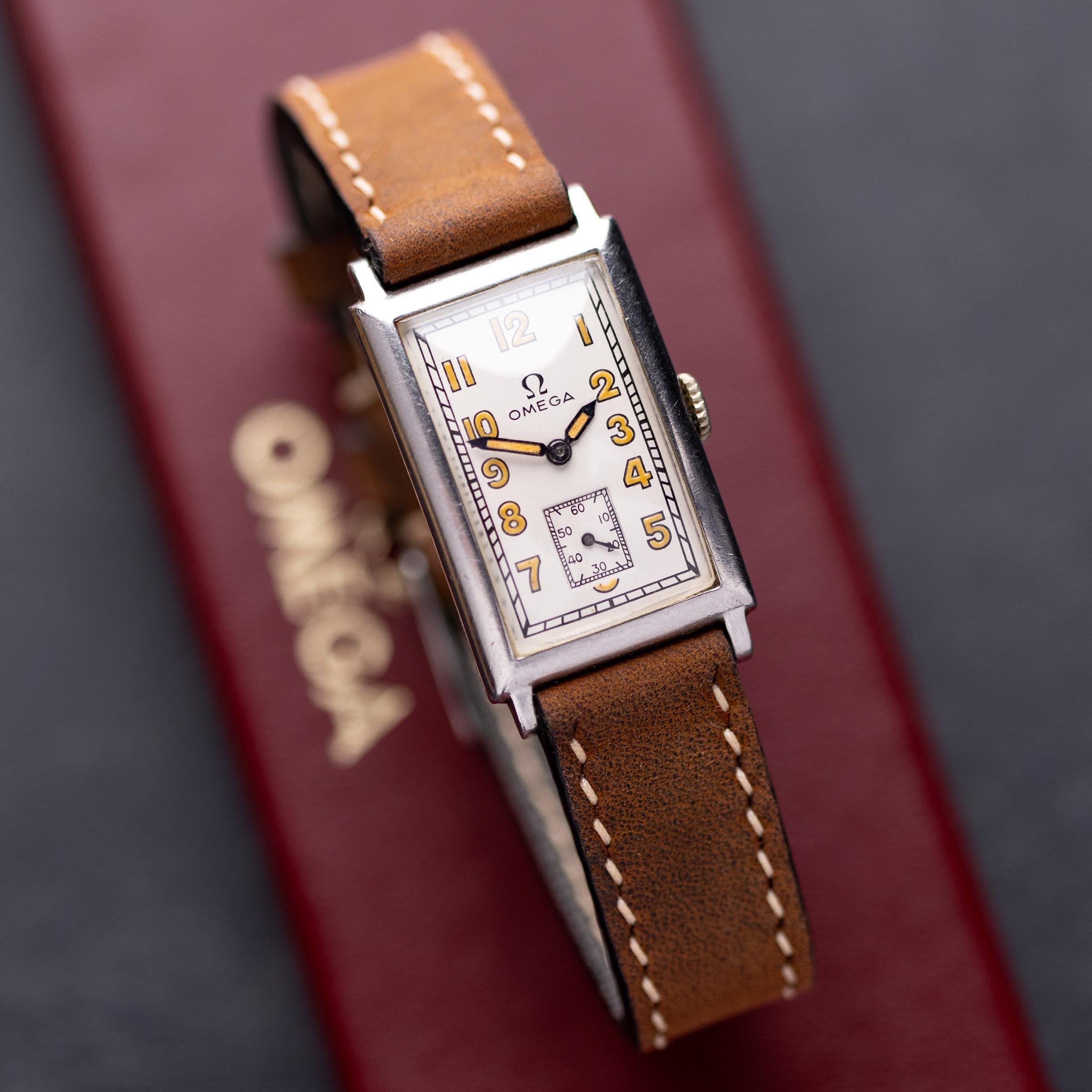 Rare Watch Omega Rectangular Art Deco From 1934, Cal. T17, Cartier ...