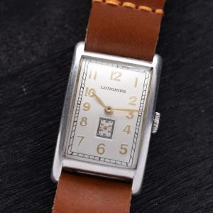 Longines Oversized Tank, Art Deco Style From 1940s, Vintage Swiss Watch ...