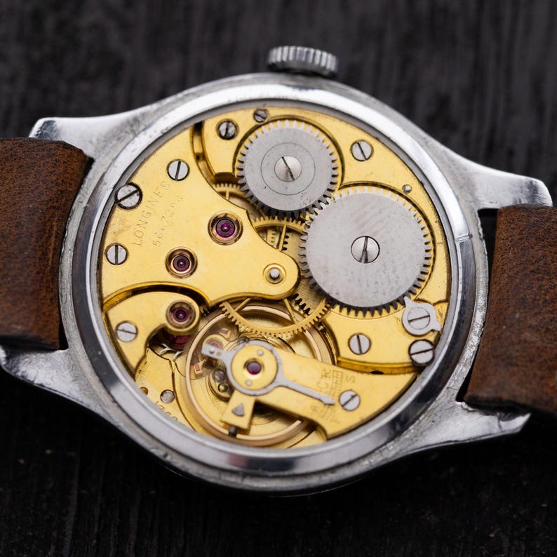 Vintage Longines Calatrava, Black Sector Dial, Cal. 1268Z, Vintage ...