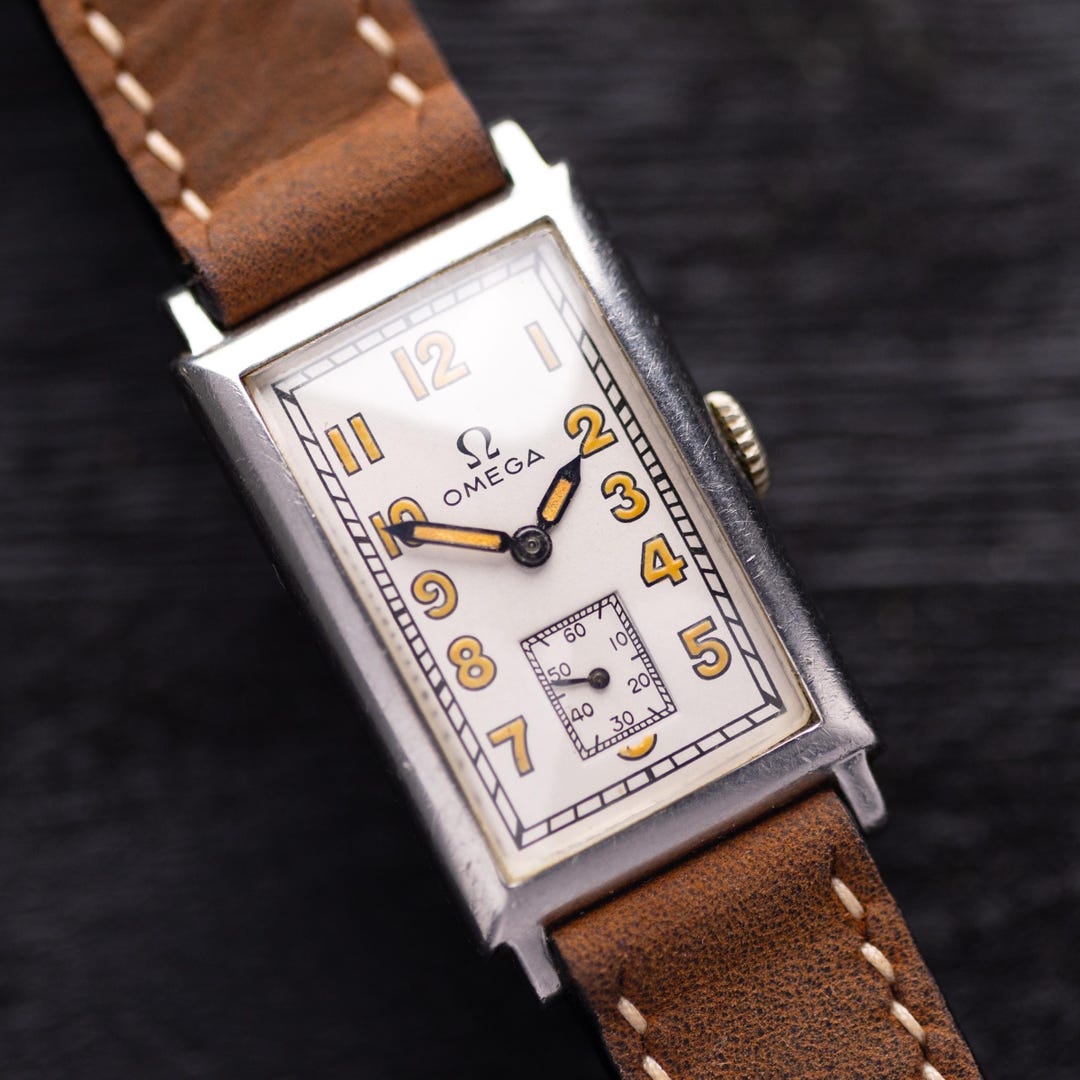 Rare Watch Omega Rectangular Art Deco From 1934, Cal. T17, Cartier ...